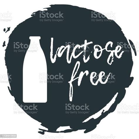 유당 불포함 알레르기 항원 식품 Gmo 무료 제품 아이콘 및 로고 편협과 알레르기 음식 개념 검은 색과 간단한 벡터 일러스트레이션과 고립 된 예술 0명에 대한 스톡 벡터