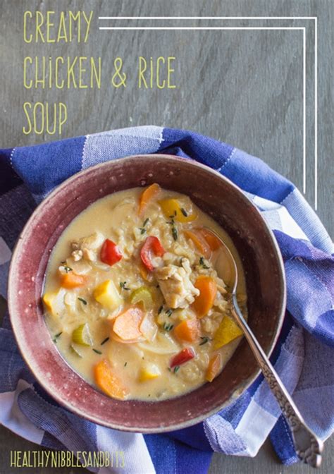 Creamy Chicken And Rice Soup Recipe Chefthisup