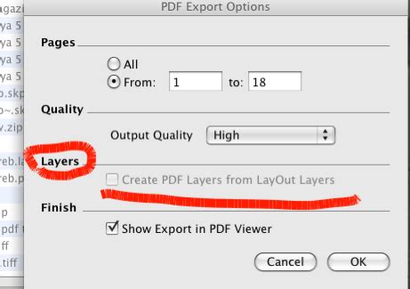 How To Enable Create PDF Layers From Layout Sketchucation