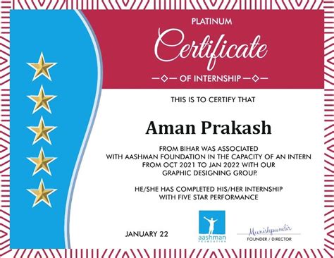 Aman Prakash On Linkedin Finally Completed My Graphic Designing Internship At Aashman