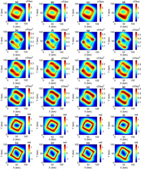 Enhancement Filters Applied To The Synthetic Magnetic Data In