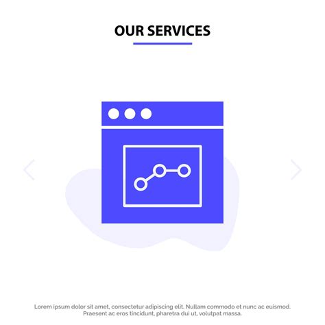 Our Services Analytics Communication Interface User Solid Glyph Icon