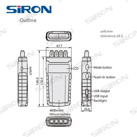 Siron Sensor Tester Kit 4000mah Battery Portable Applicable For Siron Sensor Tester Kit 4000mah Battery Portable Applicable For
