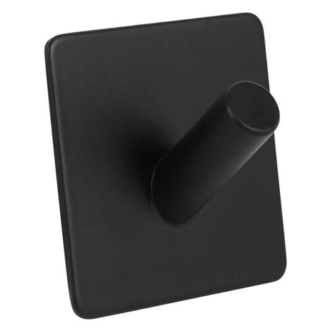 Badu Bg Закачалка за палта от неръждаема стомана 304 Черна кука за хавлиени кърпи Релса