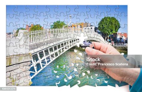 더블린에 있는 가장 유명한 다리 라는 절반 페니 브리지퍼즐 형태로 개념 건축하기에 대한 스톡 사진 및 기타 이미지 건축하기 교량 0명 Istock