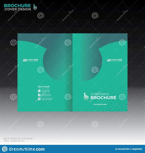 Vector Brochure Cover Design Stock Illustration Illustration Of Booklet Abstract 254449789