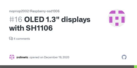 oled 1 3 displays with sh1106 · issue 16 · nopnop2002 raspberry