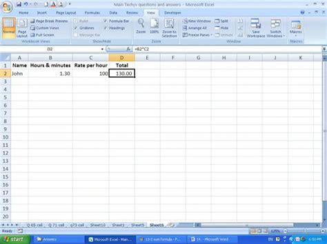 Error In Multiplication Formula In Ms Excel