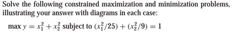 Solved Solve The Following Constrained Maximization And