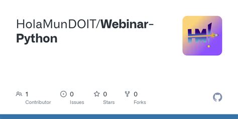 Github Holamundoitwebinar Python