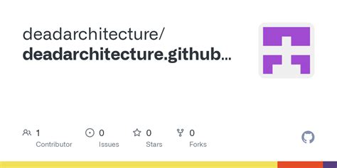 Github Deadarchitecture