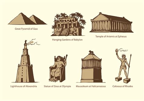 Чудеса света рисунок 70 фото