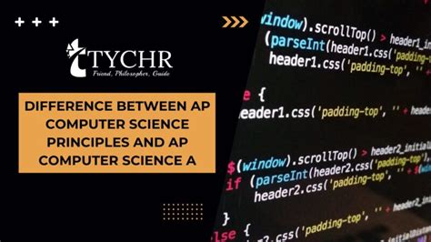 The Difference Between Ap Computer Science Principles And Ap Computer
