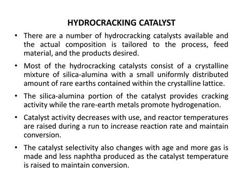 PPT Chapter Catalytic Hydrocracking PowerPoint Presentation ID