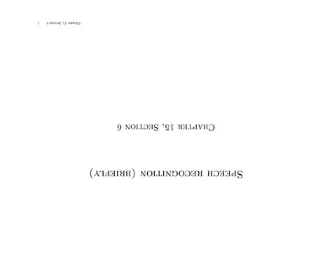 Speech Recognition Introduction To Artificial Intelligence Cs 3600 Docsity