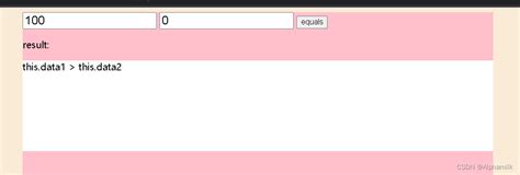 Vuejs实现简单的数据比较应用 Csdn博客