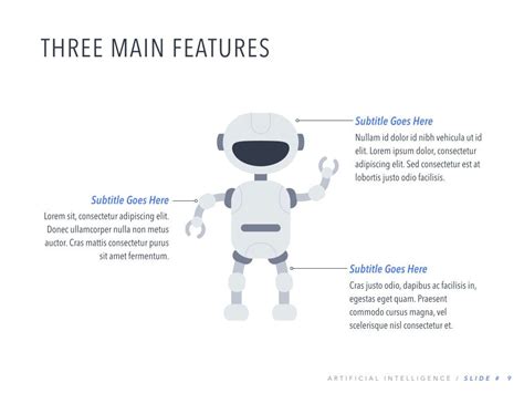 Robot Showcase PowerPoint Template Presentation Template