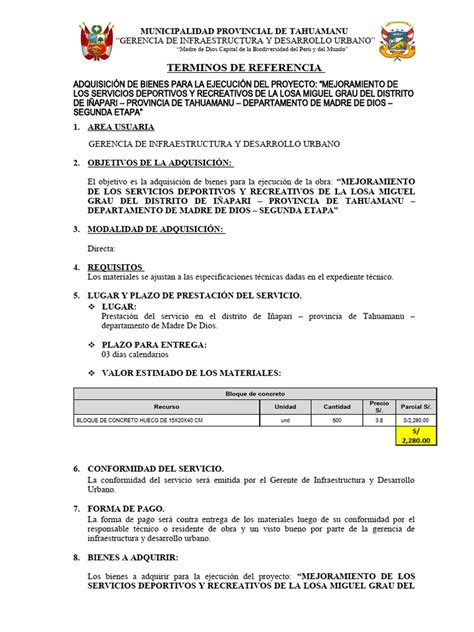 Tdr 23 Bloque De Concreto Hueco Pdf