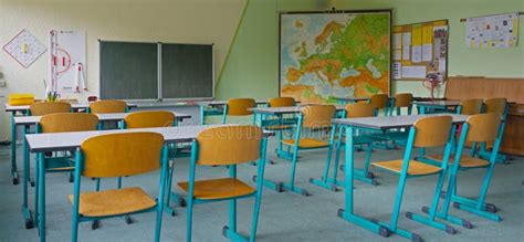 Empty Classroom With Chalk Board Editorial Photography Image Of Classroom Back 327663957