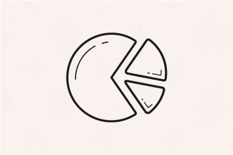 Pie Chart Outline Icon Graphic By Sargatal · Creative Fabrica