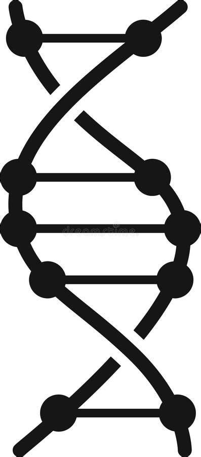 Black And White Dna Molecule Forming Double Helix Showing Nucleotides Forming Base Pairs