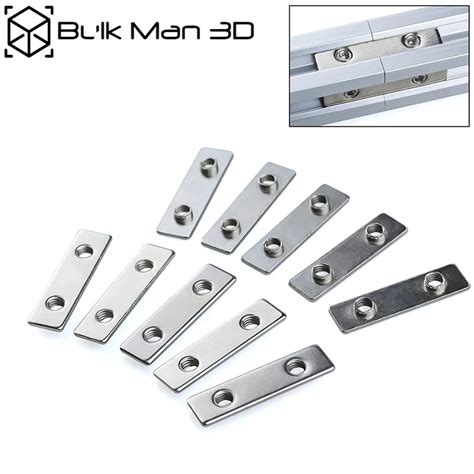 V 슬롯 T 슬롯 알루미늄 프로파일 3d 프린터 부품용 M5 더블 T 너트 아연 도금 탄소강 도매 5 개 10 개 20 개 50 개 100 개 200 개