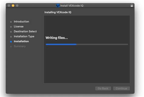 Installing VEXcode IQ On MacOS VEX Library