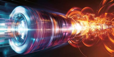 A Futuristic Ai Driven Next Generation Space Propulsion System Displaying Glowing Cybernetic