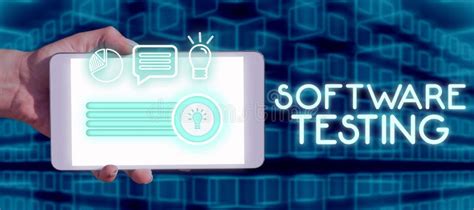 Conceptual Caption Software Testing Business Showcase Activity To Check Whether The Results