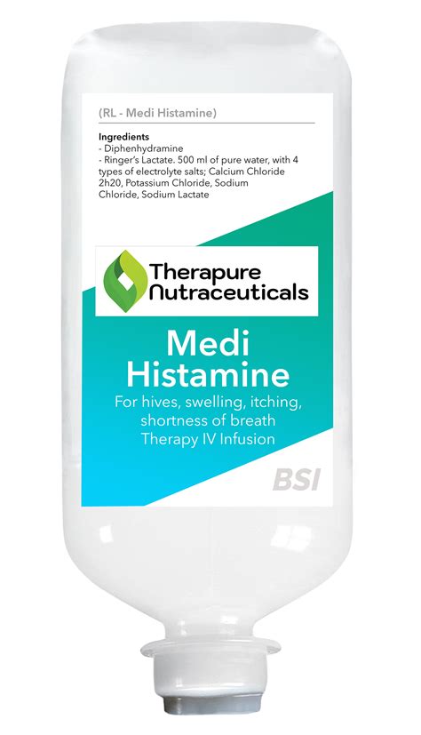Medi Histamine Iv Drip Infusion Antihistamine Iv Drip Bali