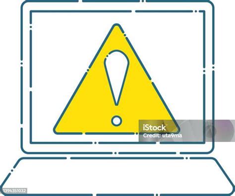 화면에 나타나는 주의와 경고 표시가 있는 컴퓨터일러스트 자료 감시에 대한 스톡 벡터 아트 및 기타 이미지 감시 감청 검사 보기 Istock