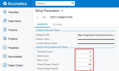 Establishing A Connection With Acumatica Connector Documentation