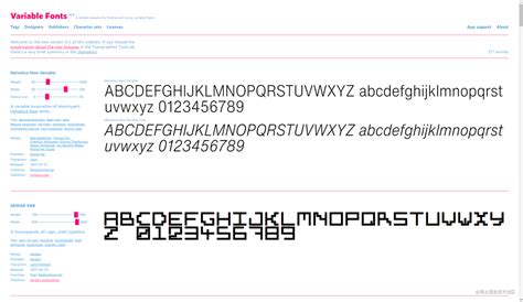 什么是css Variation，可变字体？难理解！ 小灯泡设计