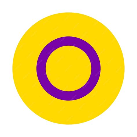 Premium Vector Intersex Pride Flag In Shape