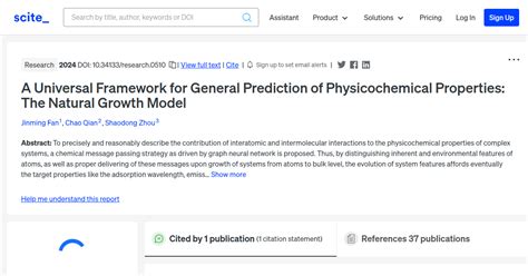 A Universal Framework For General Prediction Of Physicochemical