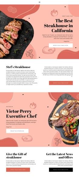 550 Food Restaurant CSS Templates