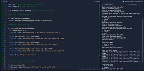 Cybersecurity Python Authentication Passwordsecurity Techinnovation Eswar Kumar Korasika