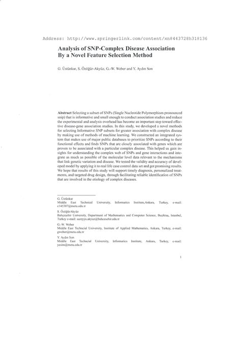 Pdf Gwas With Ahp Based Snp Prioritization Approach To Identify Snp