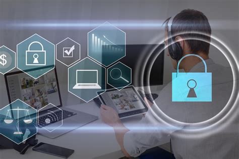 Premium Photo Developing Network Security System Internet Data