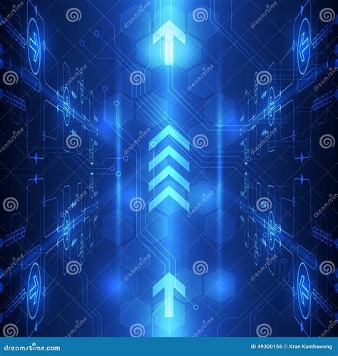 Vector Abstract Engineering Future Technology Background Innovation Stock Vector Illustration