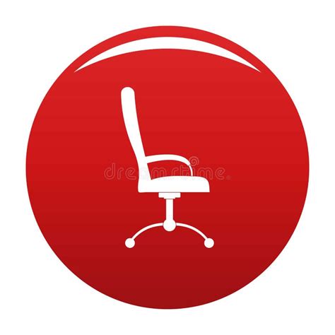Massage Chair Icon Vector Red Stock Vector Illustration Of Symbol