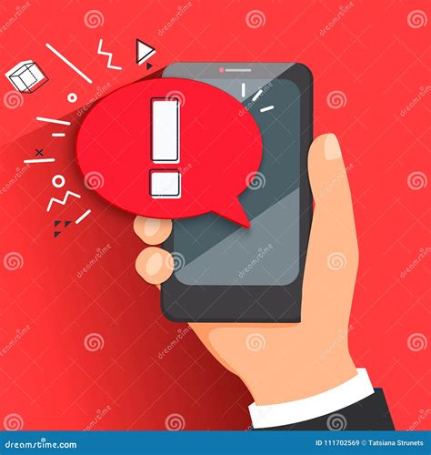 Concept Of Malware Notification Or Error Stock Vector Illustration