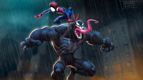 Chibi Venom Spiderman Wallpaperhd Superheroes Wallpapers4k Wallpapers