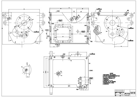 中间轴式五挡变速器设计变速器壳体部件 AutoCAD 2007 模型图纸下载 懒石网