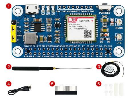 NB IoT Cat M EMTC GNSS HAT For Raspberry Pi Globally Applicable HiTechChain