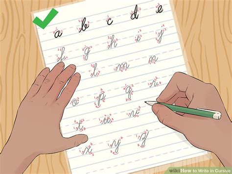 How To Write In Cursive With Pictures WikiHow
