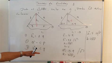Teorema De Euclides Youtube