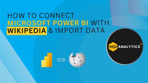 How To Connect Microsoft Power Bi With Wikipedia Website And Import