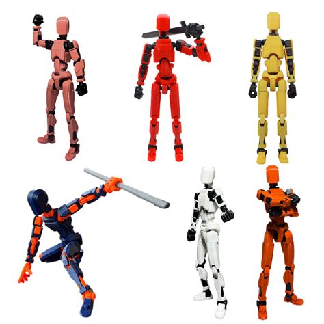 Multi Jointed Action Figure 3d Printed Robot Full Articulation Diy Figure Toys Figure Toys And