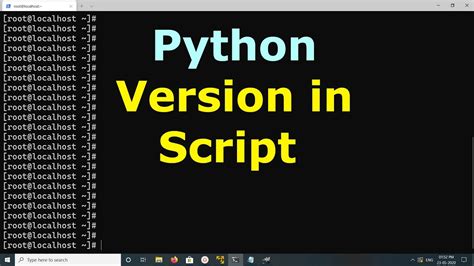 how to check what version of python is running my script youtube
